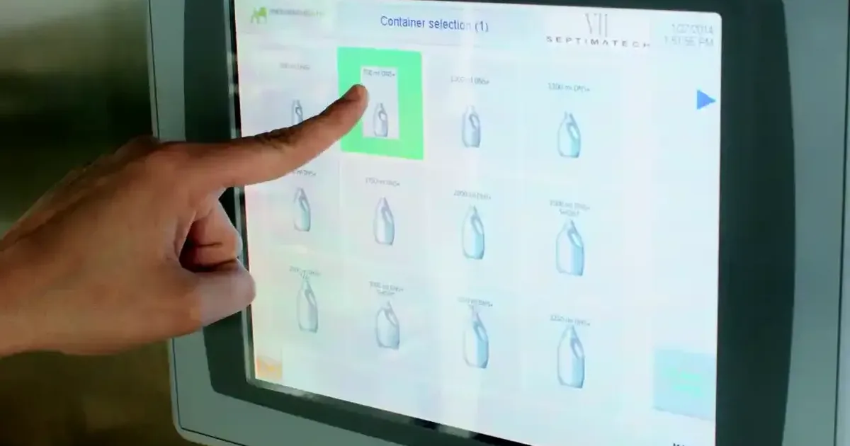 Auto Guide Rail Adjustment & Bottle Automated Adjust… | Septimatech